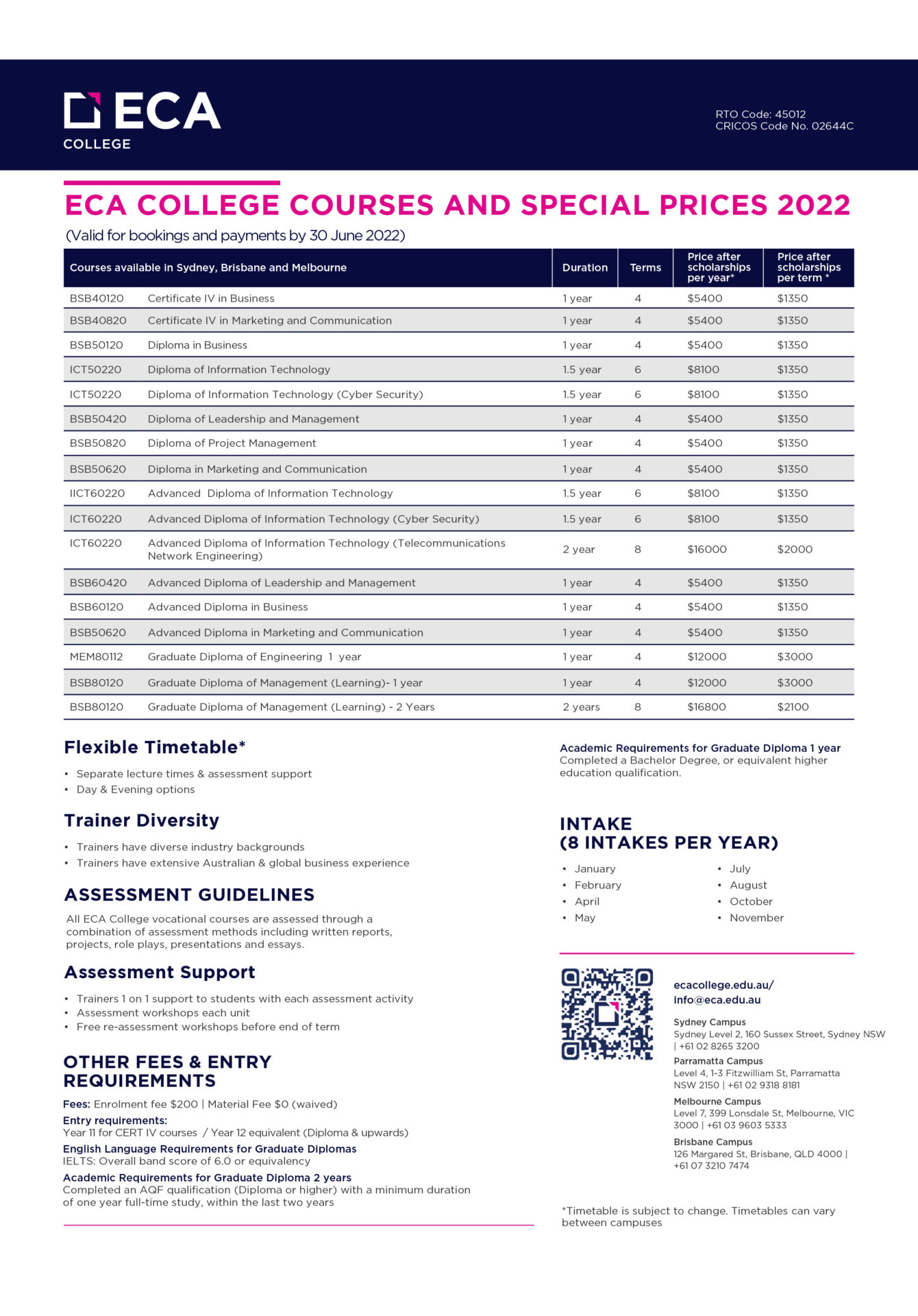 เรียนต่อออสเตรเลีย ECA Education Centre of Australia